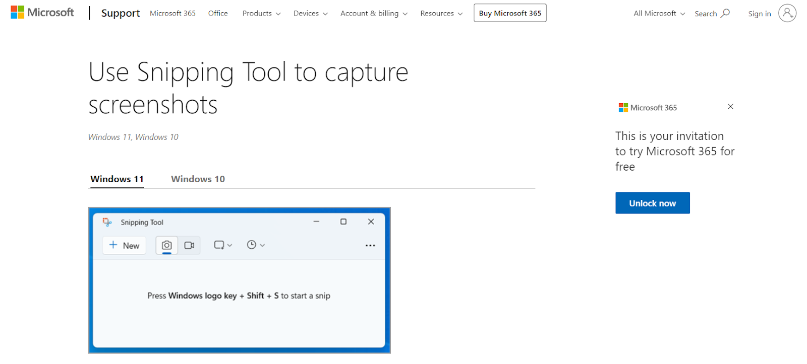 Snipping Tool (for Windows)