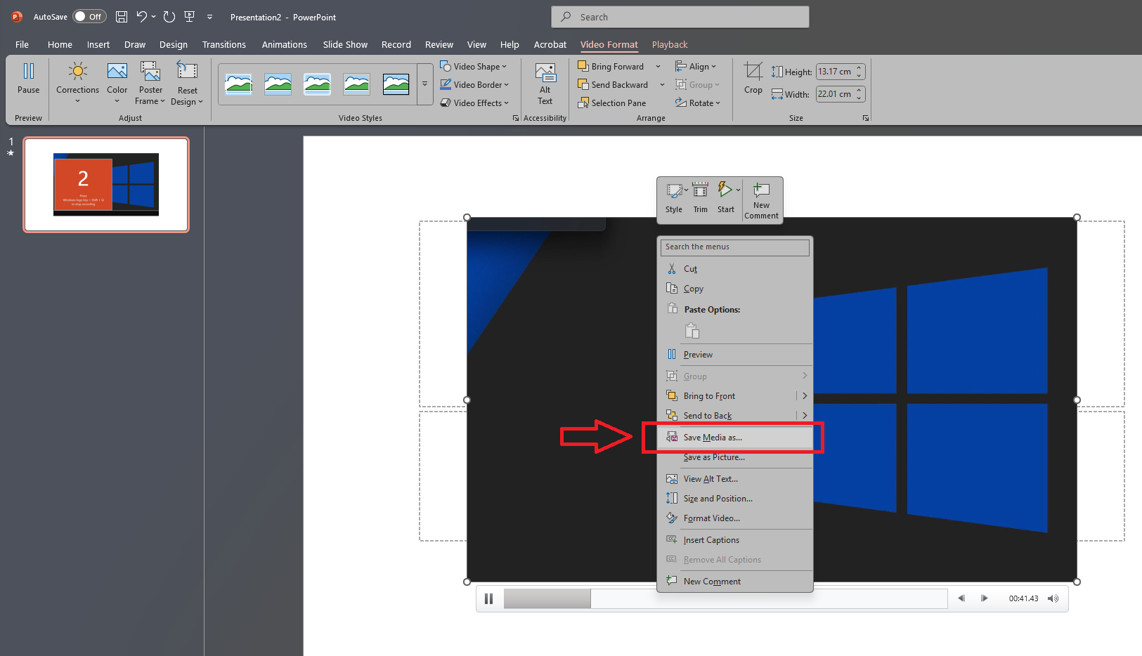 Step 7: Save recording as a separate file